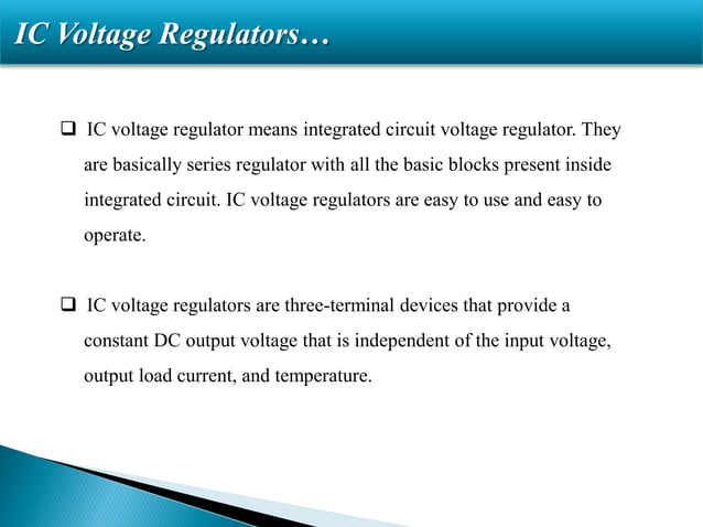 Voltage Regulators IC | PDF