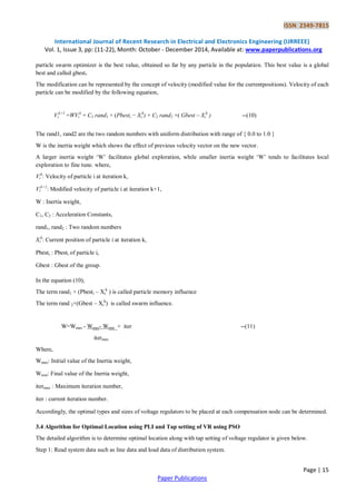 Voltage Regulators Placement in Unbalanced Radial Distribution Systems for Loss Minimization ...