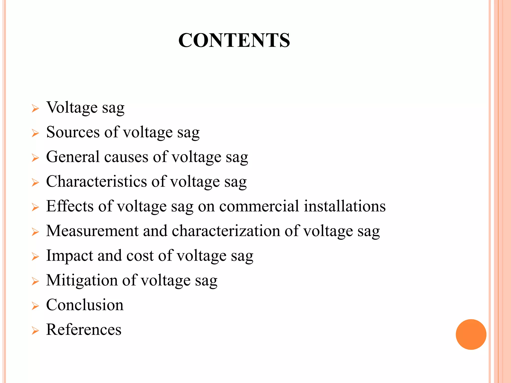 Voltage Sag And Its Mitigation Pptx