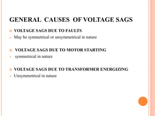 Voltage sag and it’s mitigation | PPTX