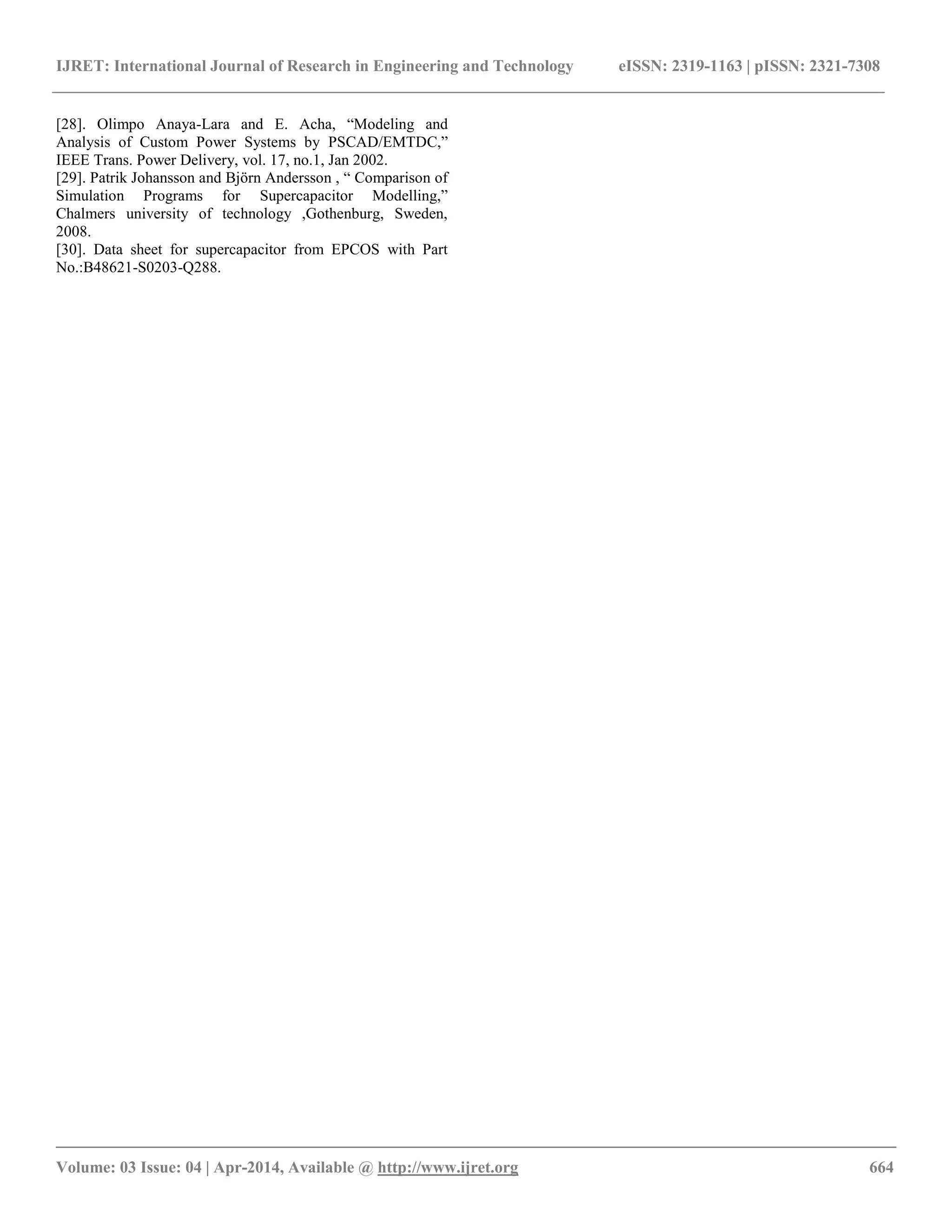 Voltage Sag Mitigation Using Supercapacitor Based Dynamic Voltage Restorer Pdf