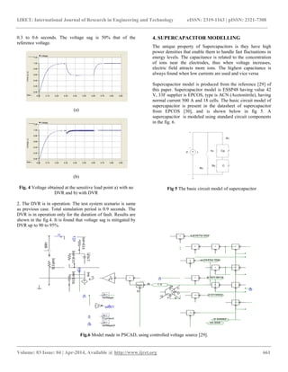 Voltage sag mitigation using supercapacitor based dynamic voltage ...