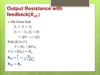 Voltage series feedback | PPTX
