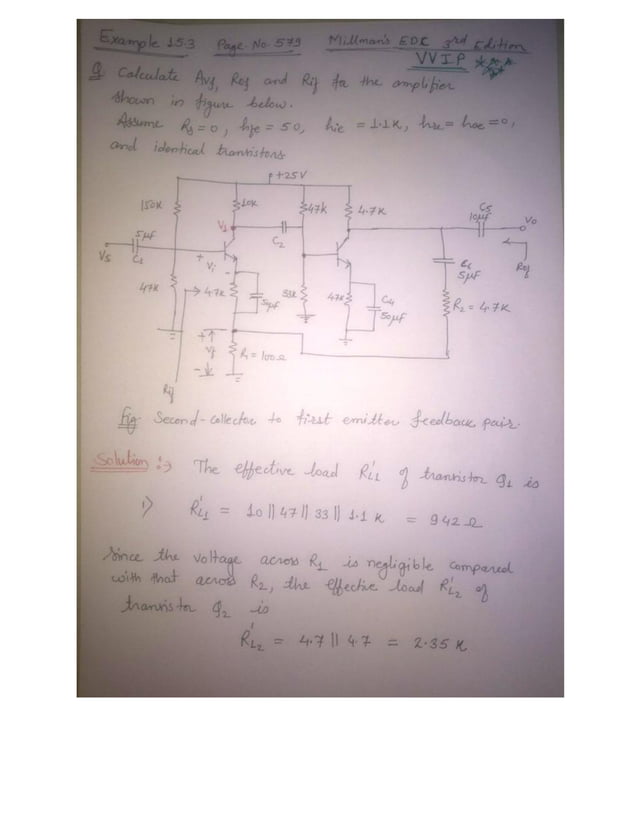 Voltage series feedback pair | PDF