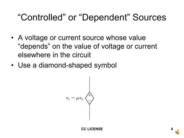 Voltage sources current sources ideal courses for engineers | PPT