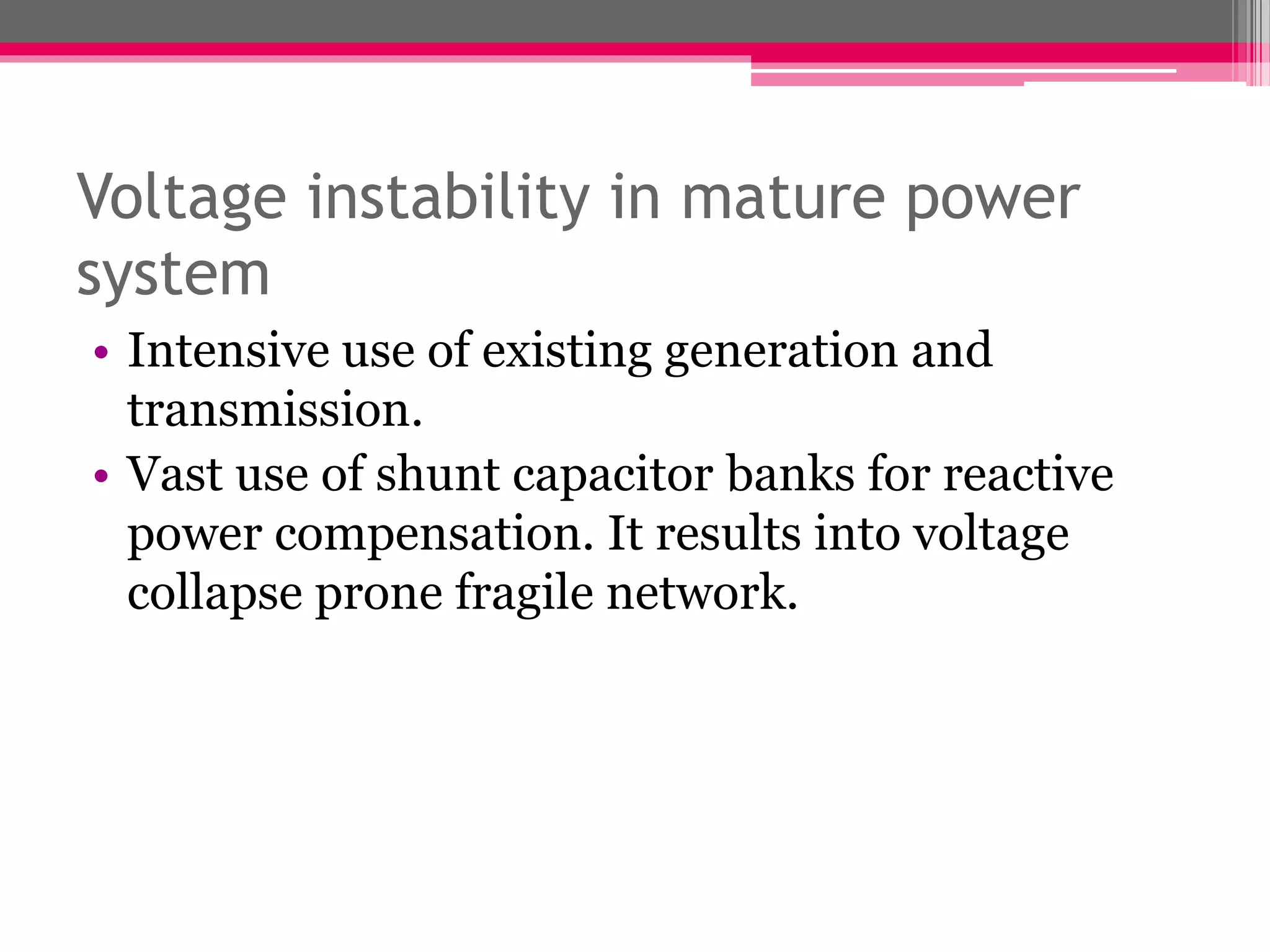 Power system voltage stability | PPTX