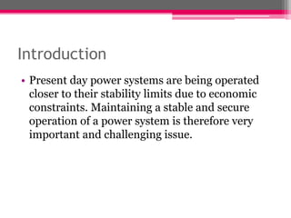 Power system voltage stability | PPTX
