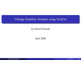 Voltage stability Analysis using GridCal | PDF