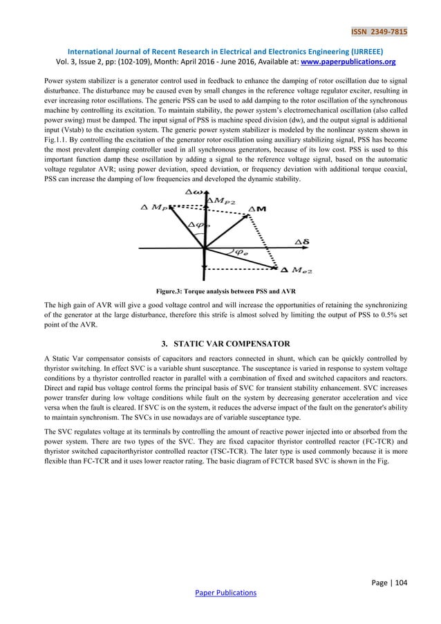 Voltage Stability analysis by using SVC With Fuzzy Logic Controller in Multi -Machine Power ...