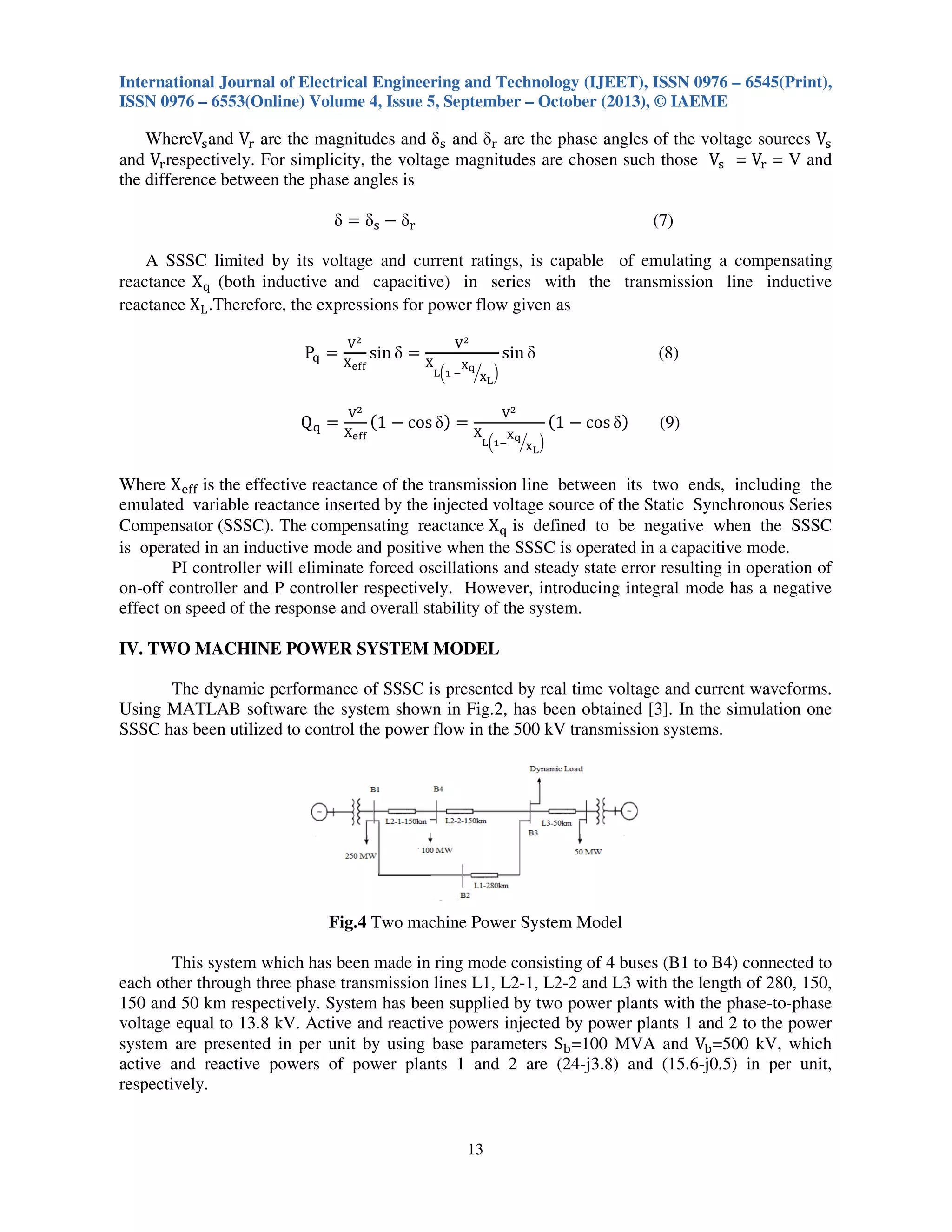 Voltage stability improvement using static synchronous series ...