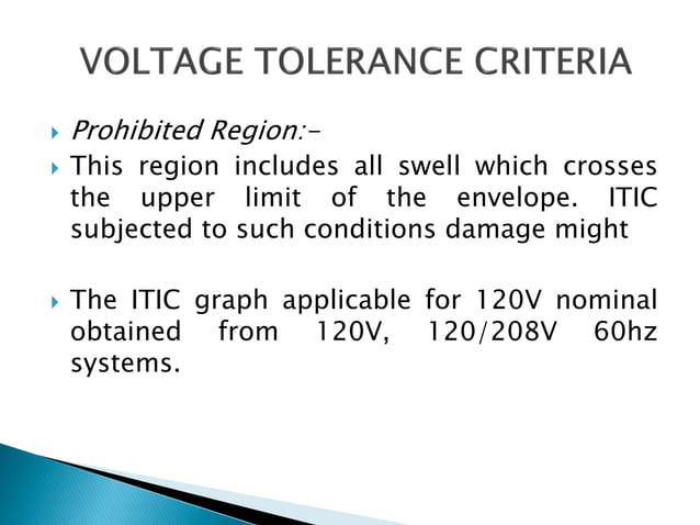 Voltage tolerance | PPT