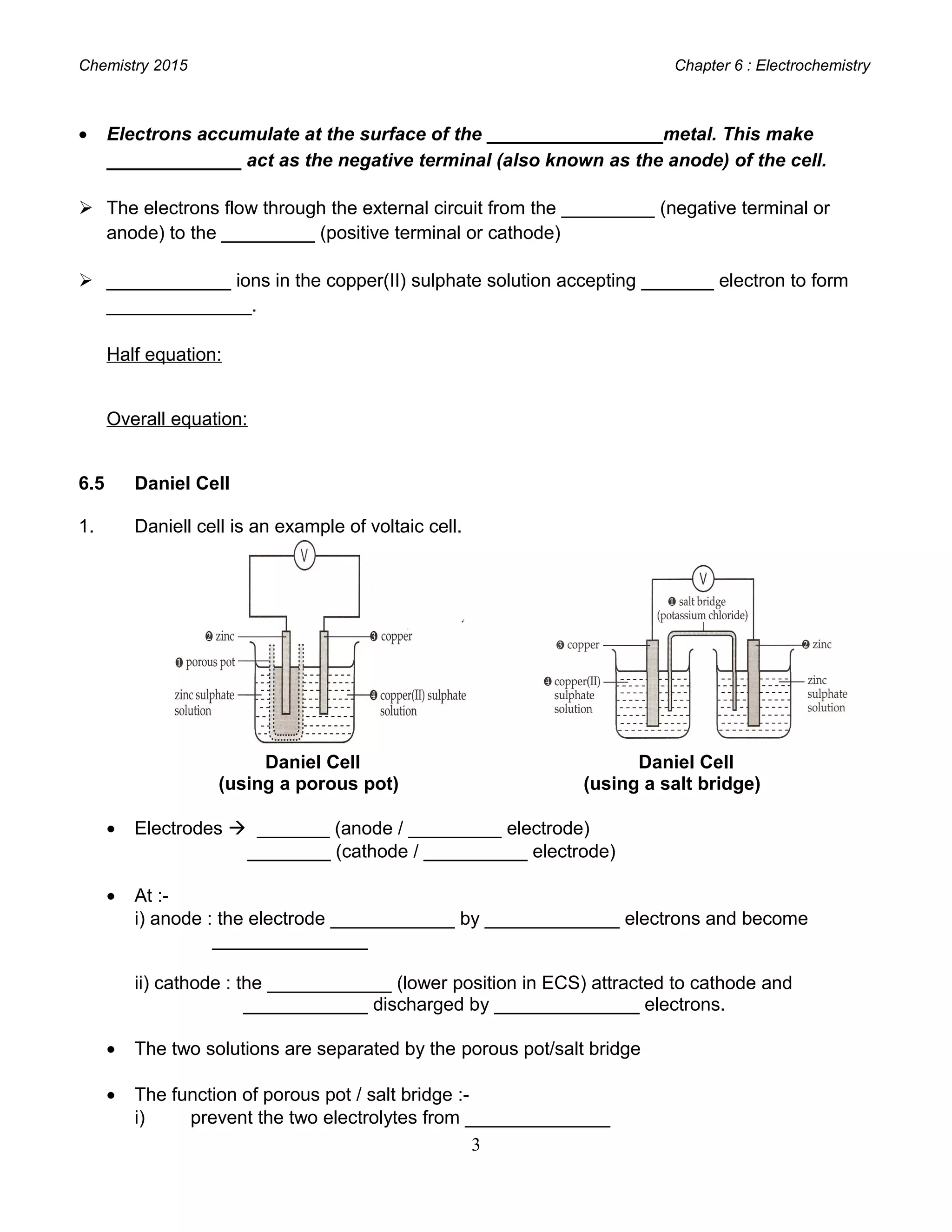 Voltaic cell | PDF