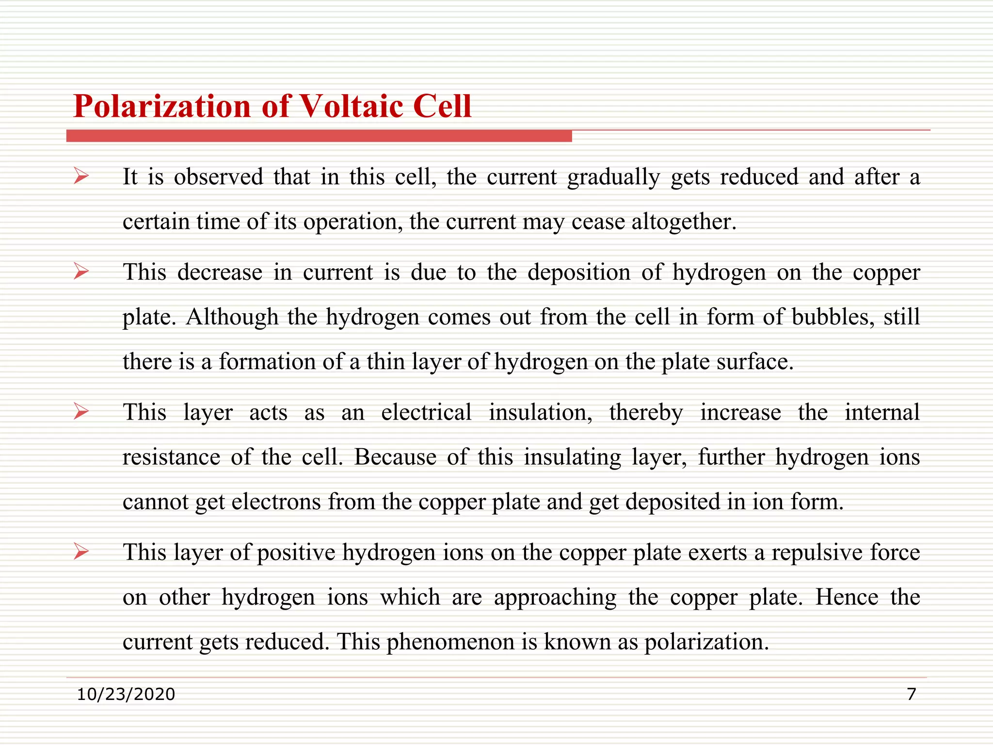 Voltaic Cell Basic Construction and Working of Voltaic Cell | PPT