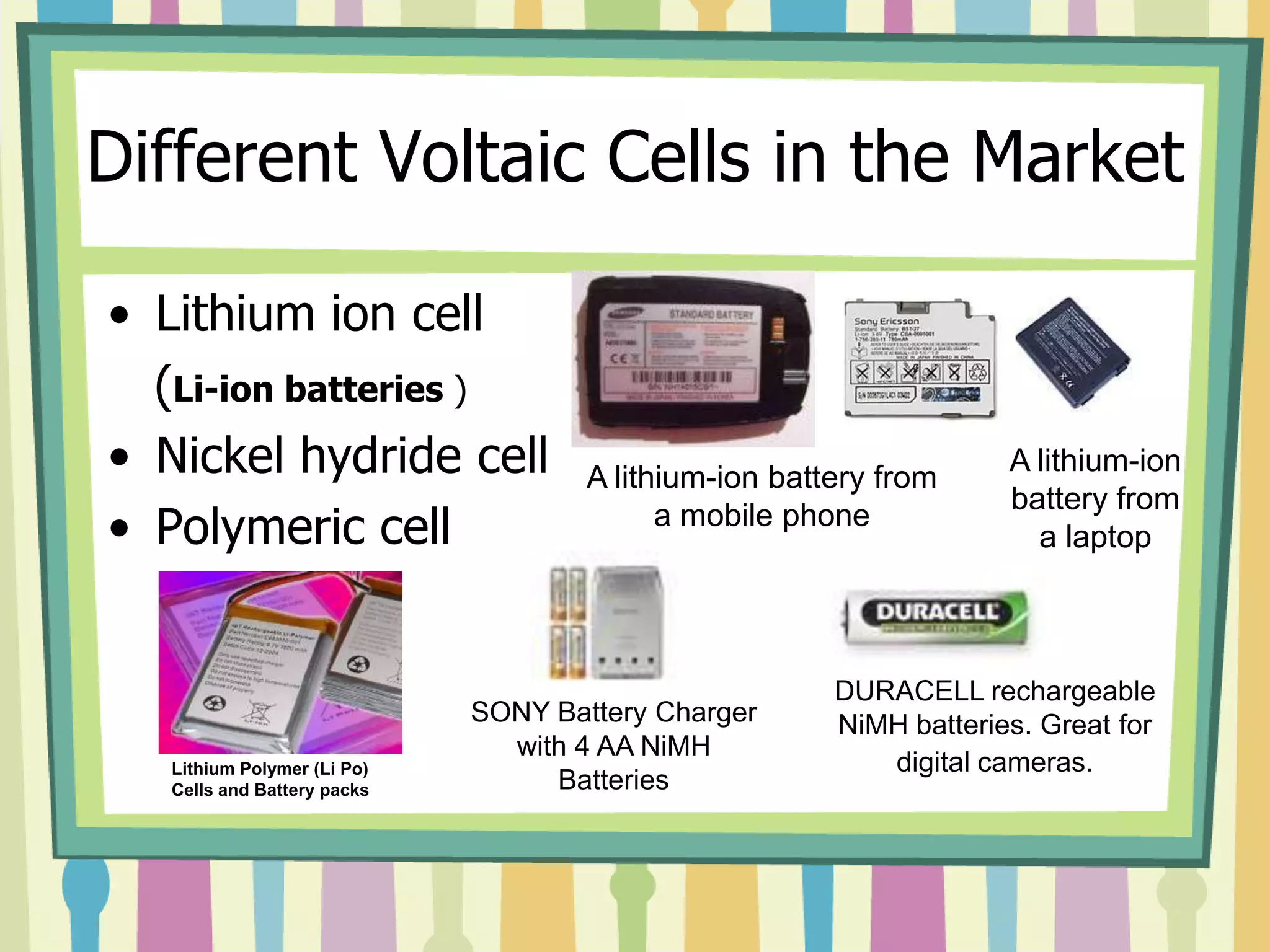 Voltaic cells | PDF