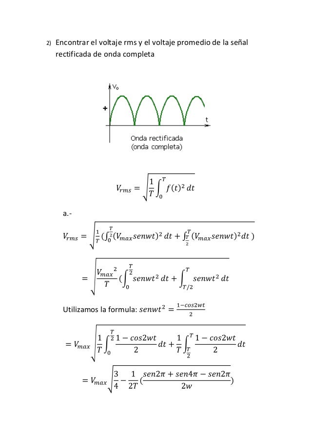 Voltajes eficacesymedios