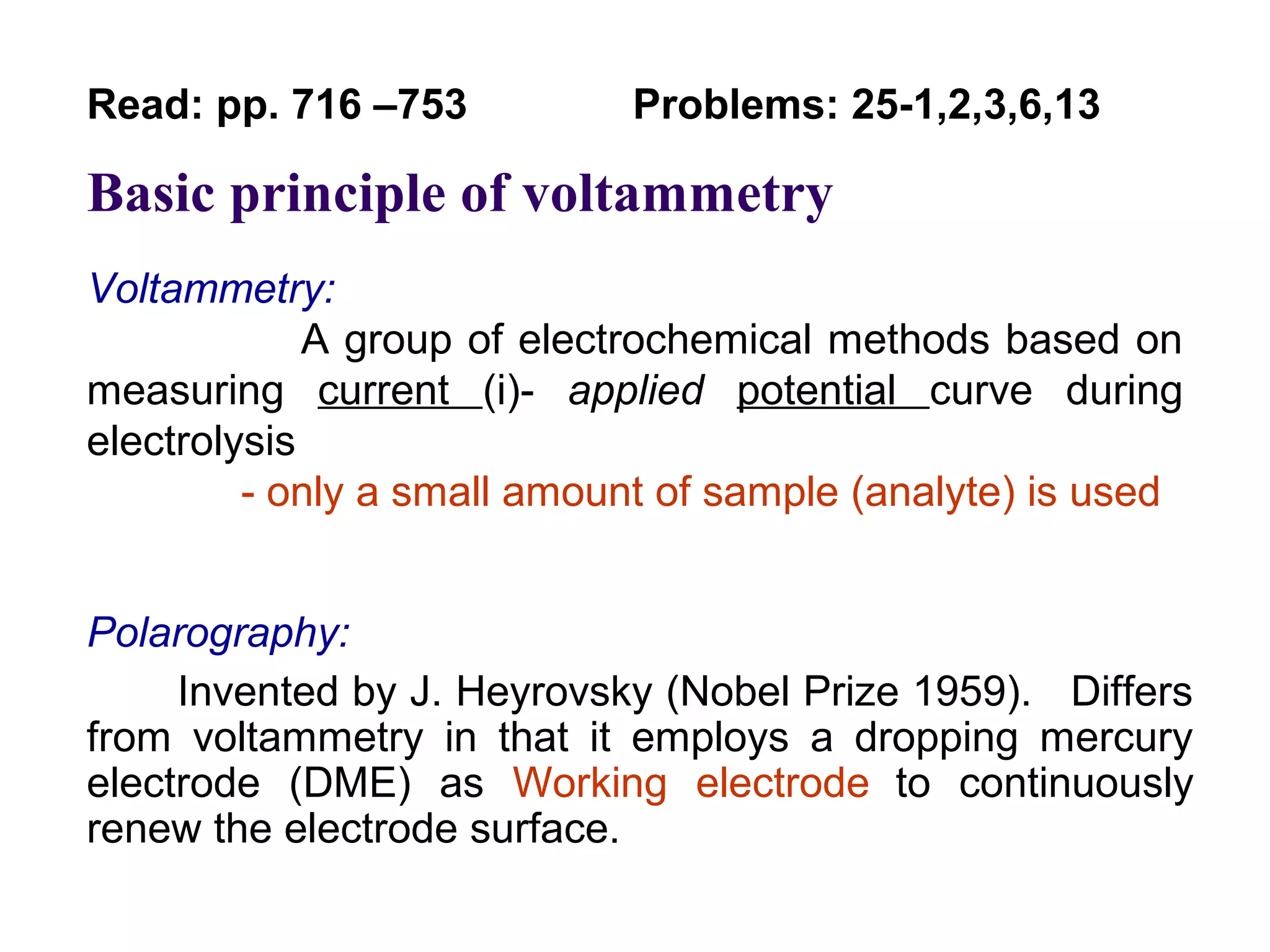 Voltammetry | PPT
