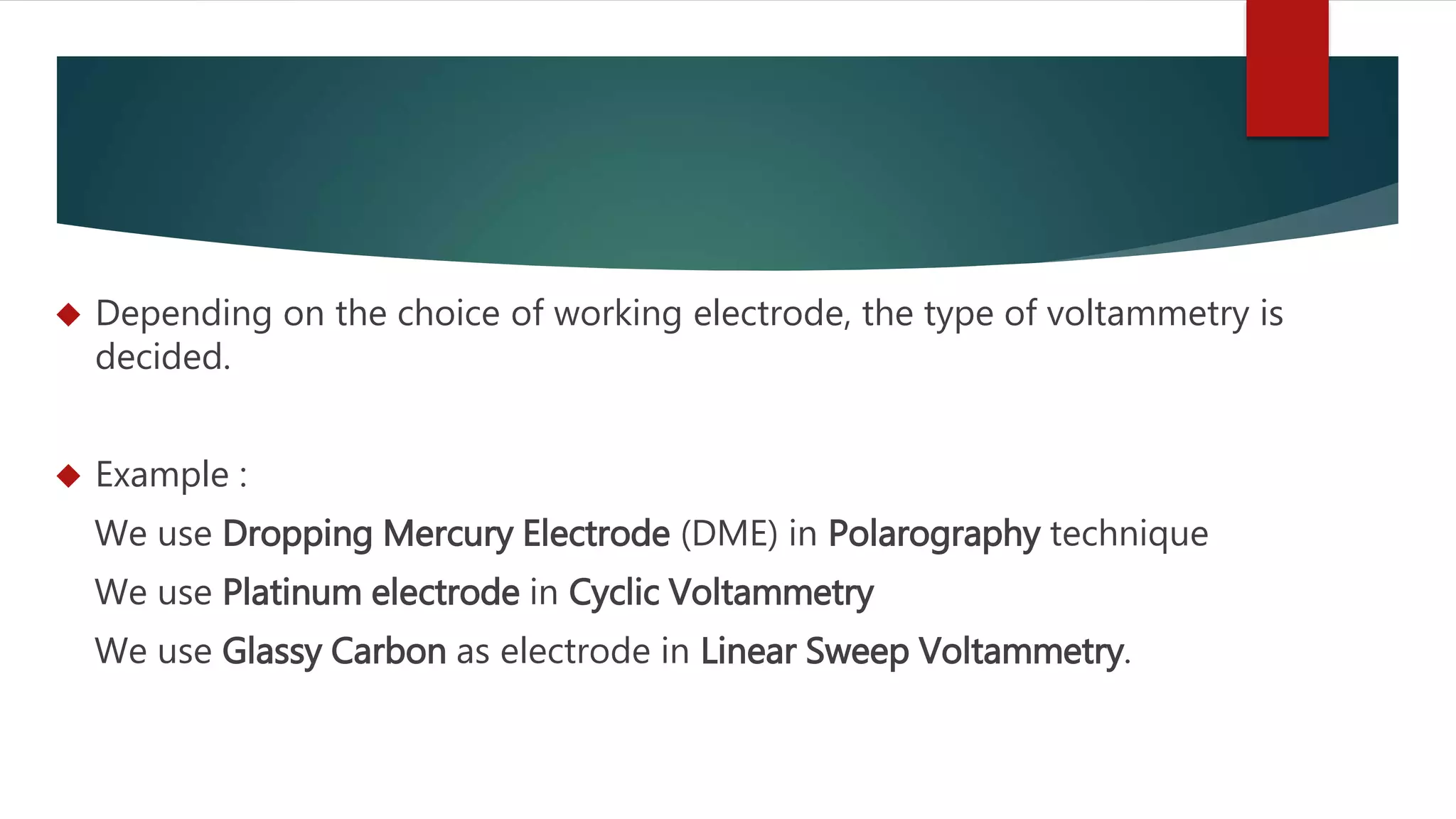 Voltammetry | PPTX