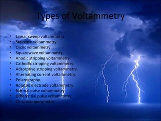 Basics of Voltammetry and Potentiometry | PPT