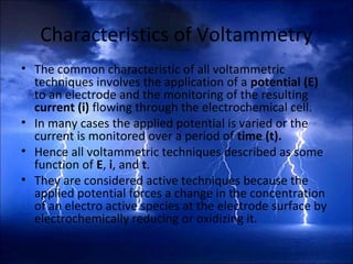 Basics of Voltammetry and Potentiometry | PPT