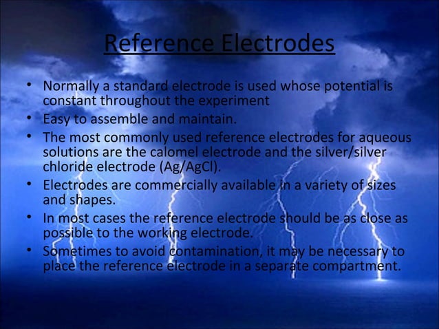Basics of Voltammetry and Potentiometry | PPT | Chemistry | Science