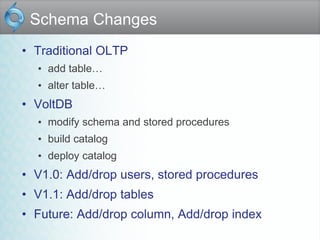 VoltDB : A Technical Overview | PDF