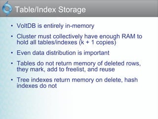 VoltDB : A Technical Overview | PDF