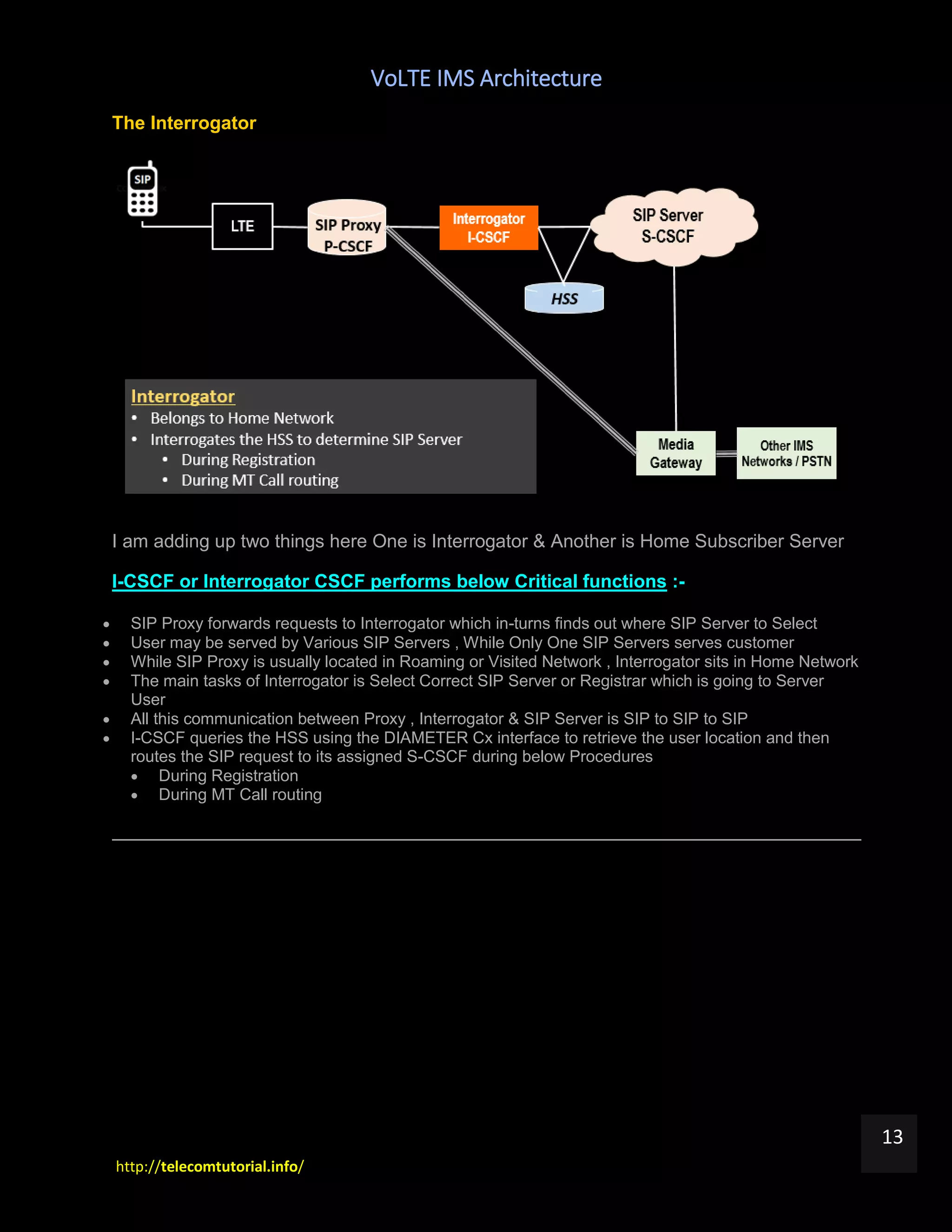 volte ims network architecture tutorial - Explained | PDF
