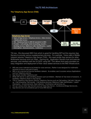 volte ims network architecture tutorial - Explained | PDF