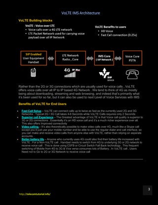 volte ims network architecture tutorial - Explained | PDF