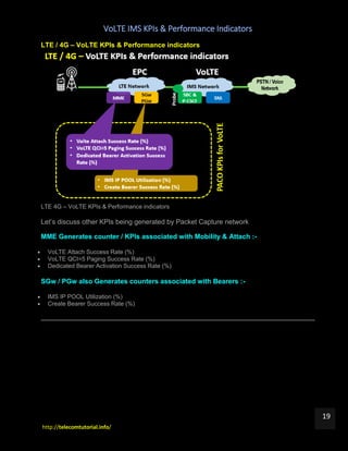 VoLTE KPI Performance Explained | PDF