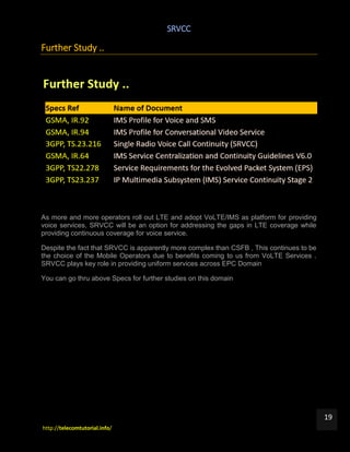 SRVCC (Single Radio Voice Call Continuity) in VoLTE & Comparison with ...