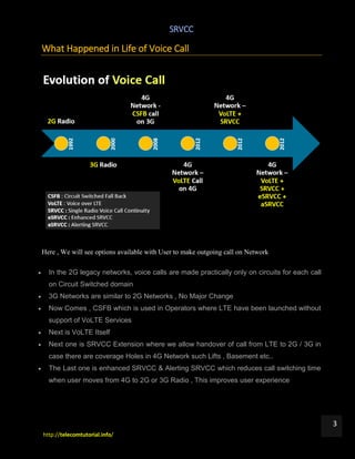 SRVCC (Single Radio Voice Call Continuity) in VoLTE & Comparison with ...