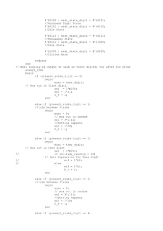 Digital Voltmeter displaying voltage level on a seven segment display ...