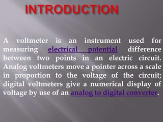 Voltmeter | PPTX
