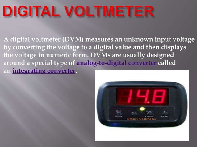 Voltmeter | PPTX | Physics | Science