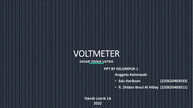 VOLTMETER, KELOMPOK 1.pptx