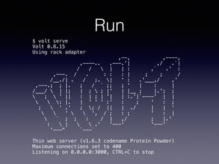 Volt ruby framework | PPT