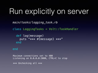 Volt ruby framework | PPT