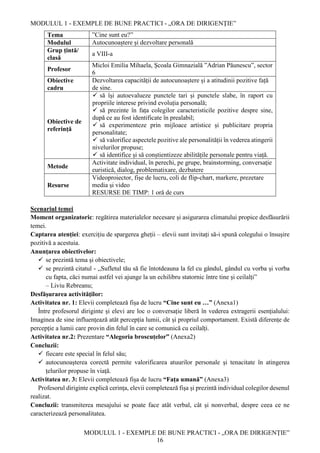 exercitii de dirigentie | PDF