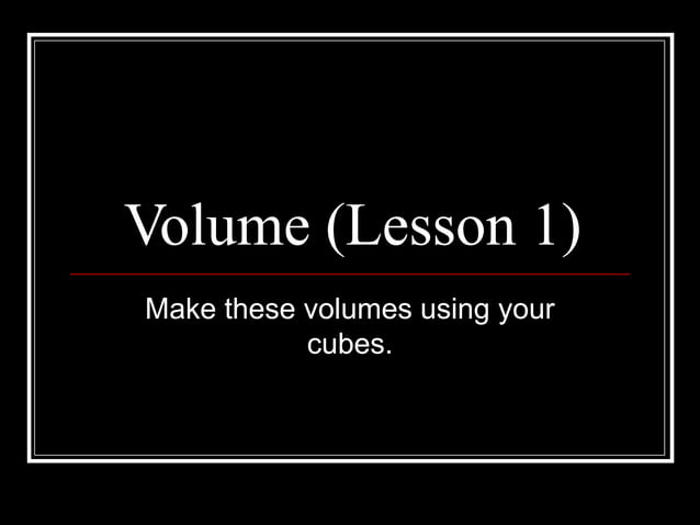 Volume | PPT