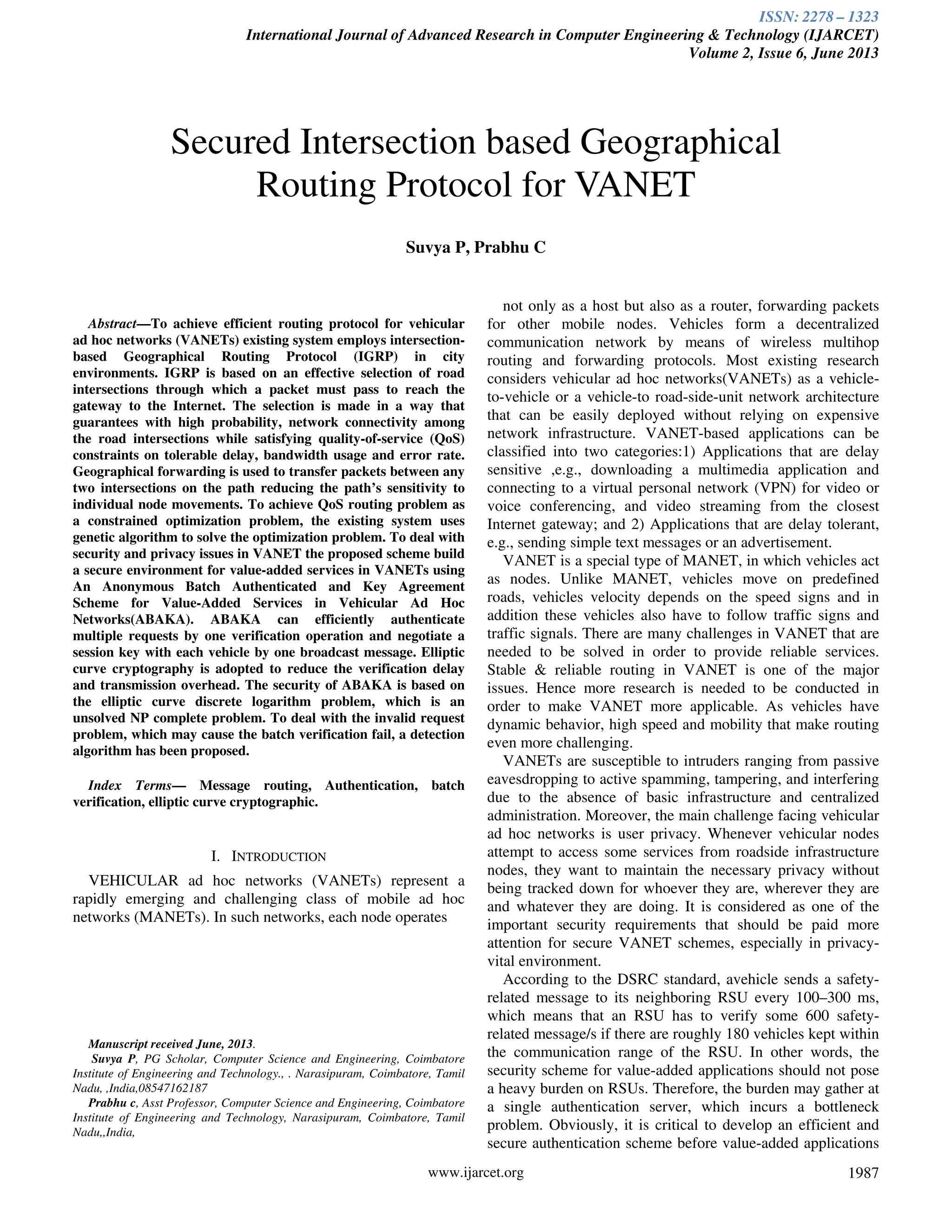 Volume 2-issue-6-1987-1992 | PDF