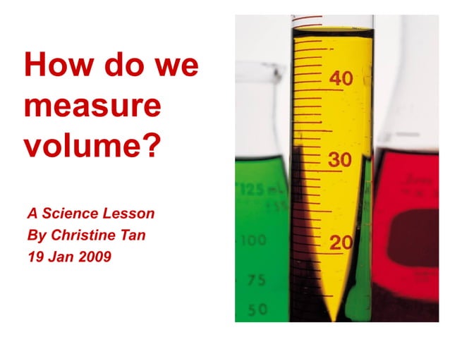 Cycles of Matter : How do we measure volume? | PPT | Physics | Science
