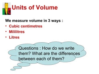 Cycles of Matter : How do we measure volume? | PPT