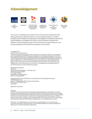 Volume 1 - LGU PPP Manual | PDF