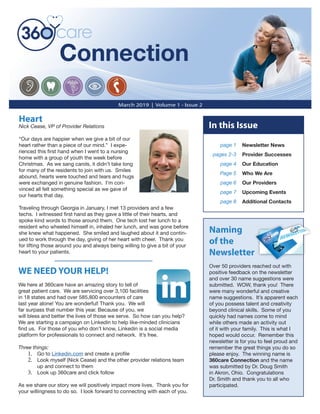 360care Connection March Newsletter | PDF