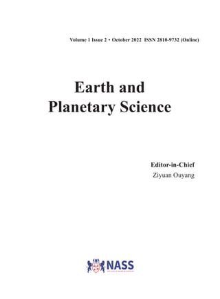 Earth and Planetary Science | Volume 01 | Issue 02 | October 2022 | PDF