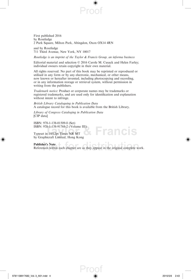 Introduction to Volume III | PDF