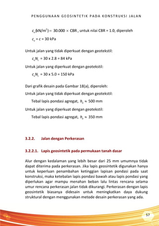 penggunaan geosintetik untuk konstruksi jalan | PDF