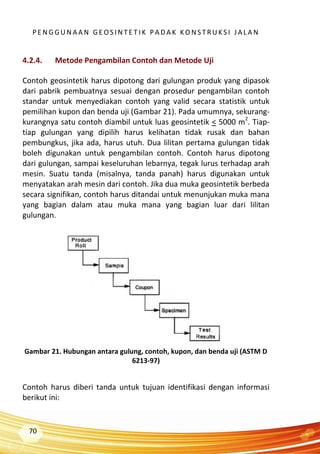 penggunaan geosintetik untuk konstruksi jalan | PDF