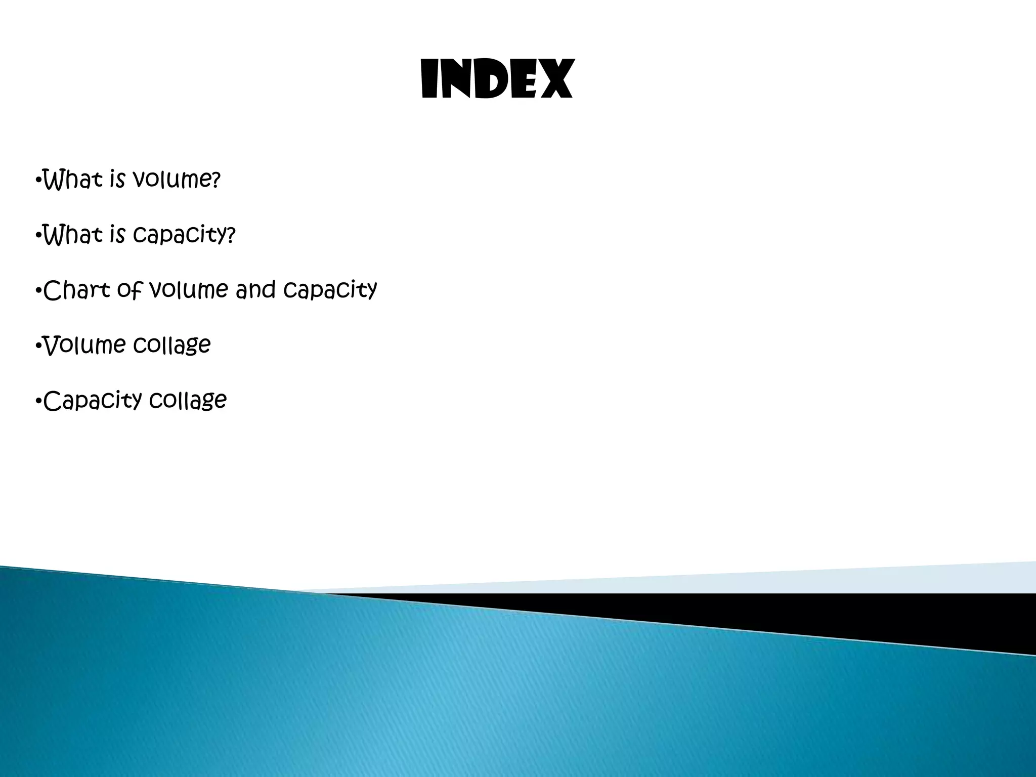 Volume and capacity | PPTX